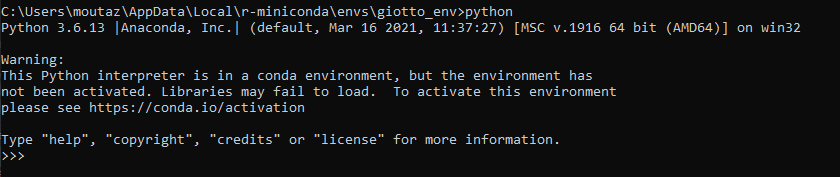 module: leidenalg was not found with python · Issue #305 · drieslab/Giotto · GitHub