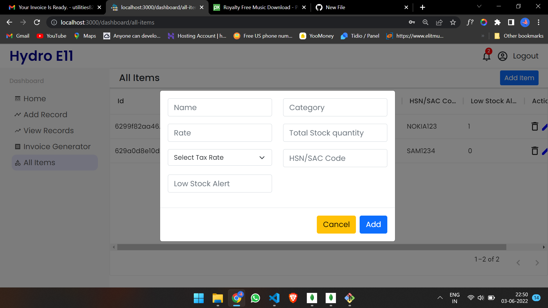 GitHub - niranjanba/invoice-generator: Invoice generator is an ...