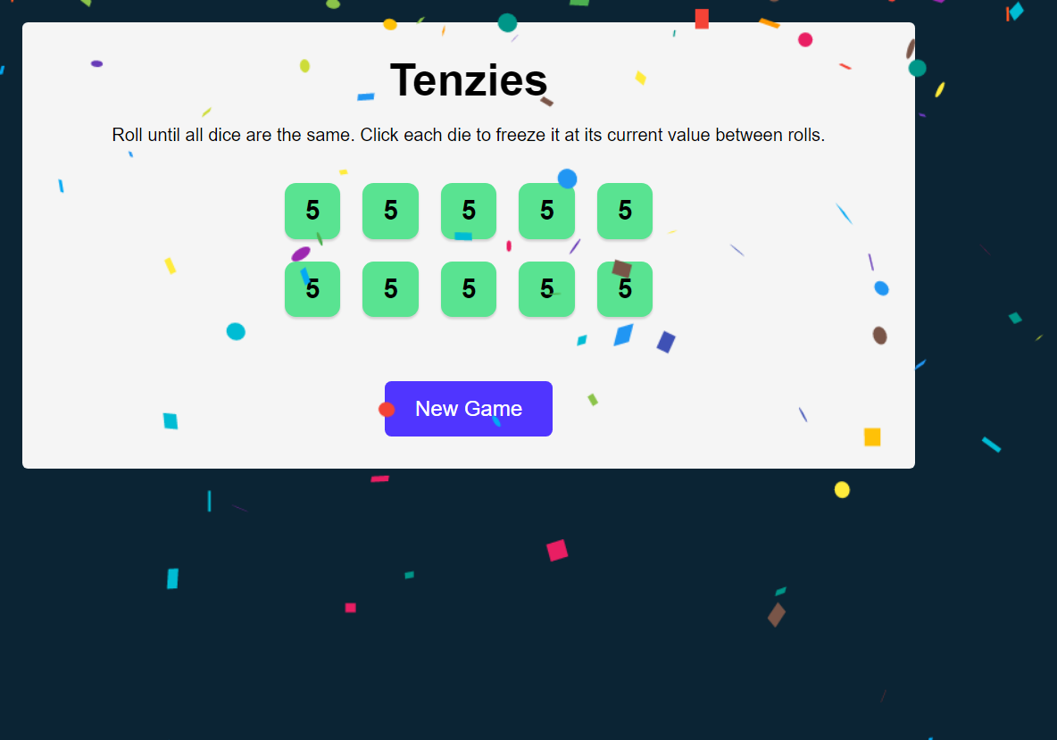 GitHub - shekharankur4/Tenzies-game