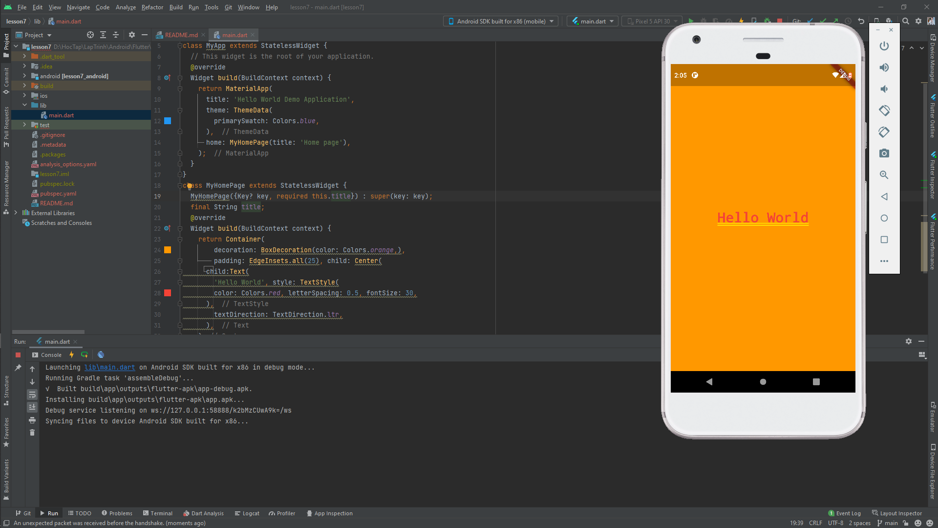 GitHub - tieubach2k1/Flutter-Mobile-application: Học Flutter cơ bản