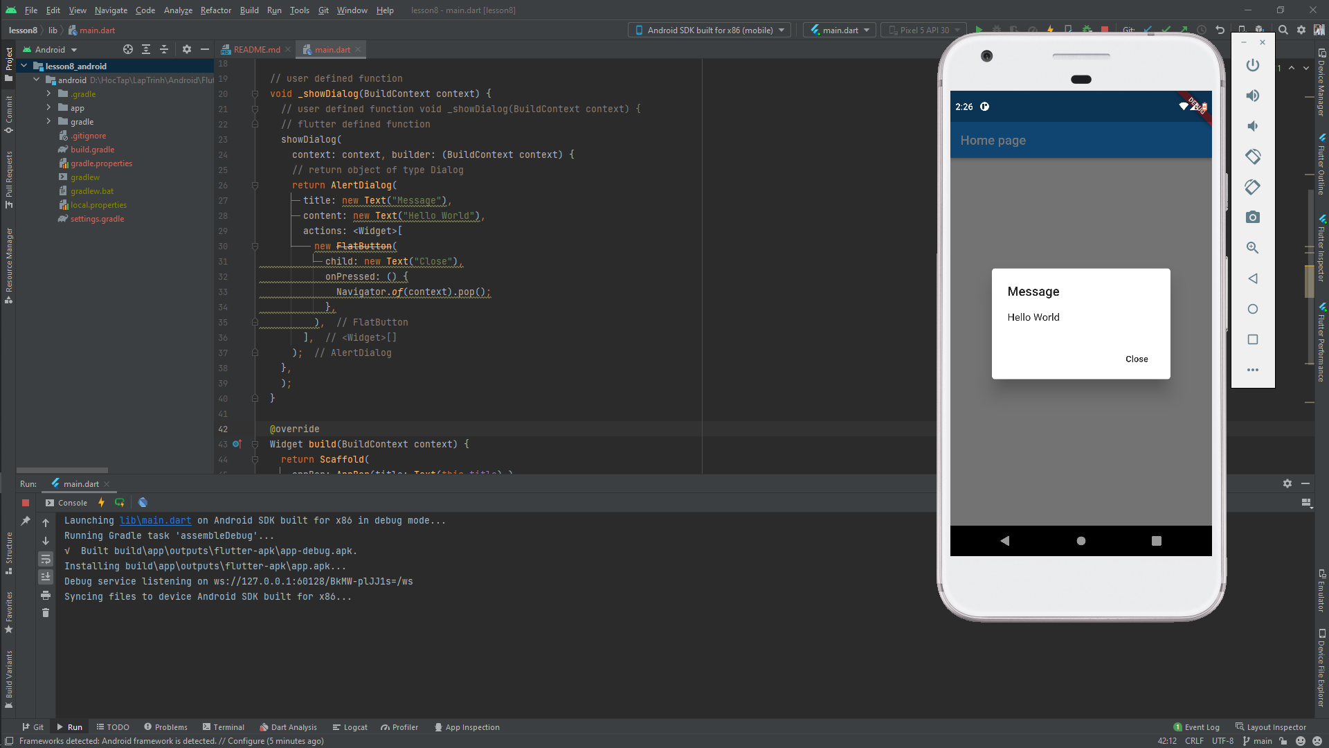 GitHub - tieubach2k1/Flutter-Mobile-application: Học Flutter cơ bản