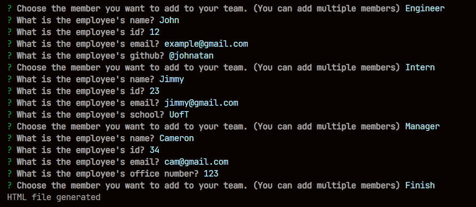 GitHub - bambolelooo/teamProfileGenerator