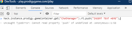 [BUG] ChatManager.rt is undefined: · Issue #180 · Prodigy-Hacking/ProdigyMathGameHacking · GitHub