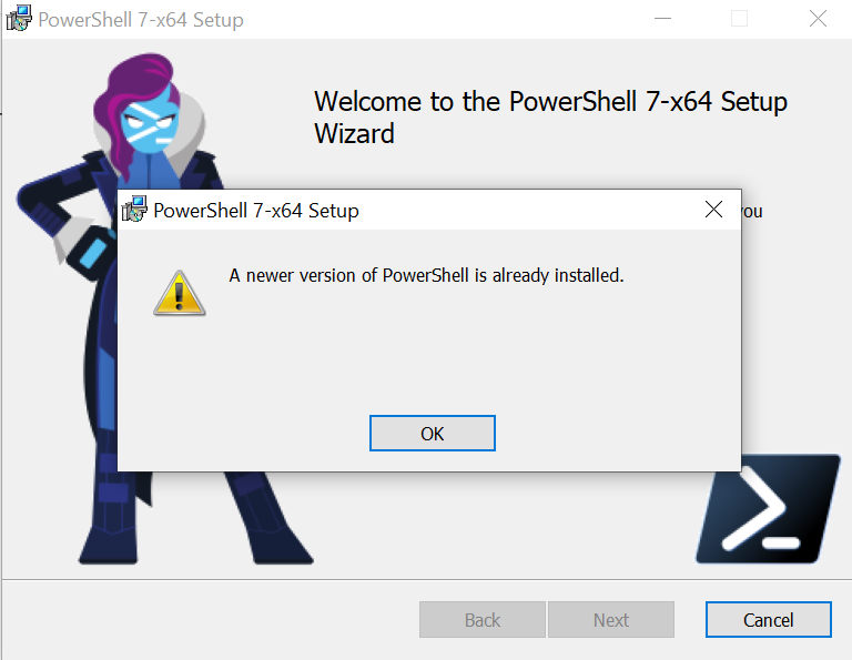Installation - unable to install 7.0.3 if 7.1.0-preview5 is installed ...