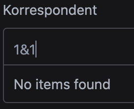 Doc Edit Mode: AutoFill fails, when correspondent includes "&" · Issue ...