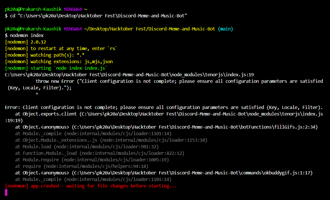 Update Readme images · Issue #19 · hitenSharm/Discord-Meme-and-Music-Bot · GitHub