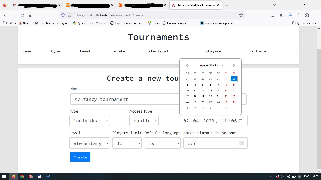 Bug: В форме создания турнира календарь на русском языке · Issue #1392 · hexlet-codebattle ...