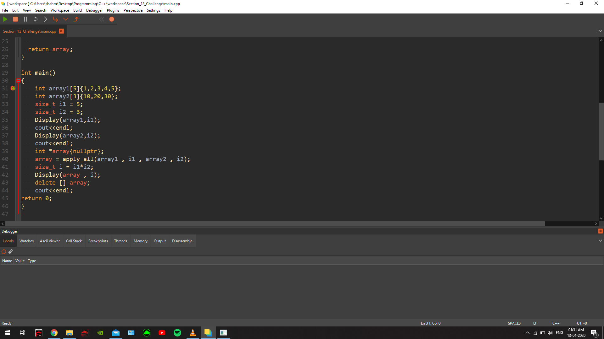 Whenever I debug in codelite the watches tab is empty but when I debug in codeblocks in works ...
