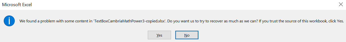 Corrupted output when XLSX file with "power" symbol in text box is saved · Issue #599 · nissl ...