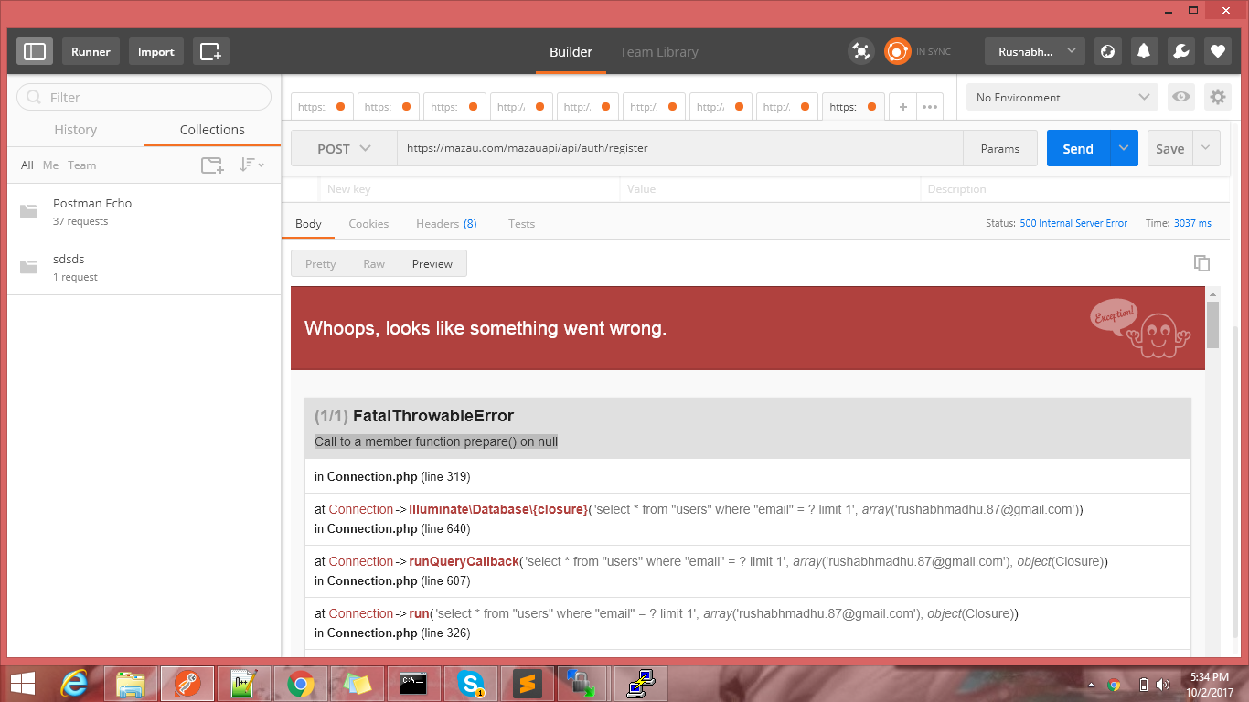 Facing Issue in JWT::attempt() like Call to a member function prepare() on null · Issue #1330 ...