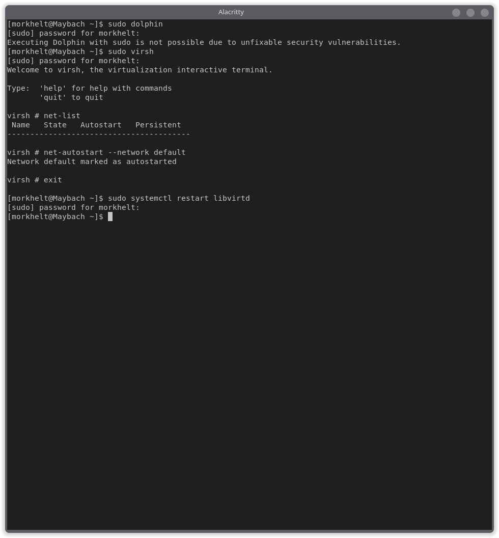 network 'default' is not active · Issue #351 · virt-manager/virt-manager · GitHub
