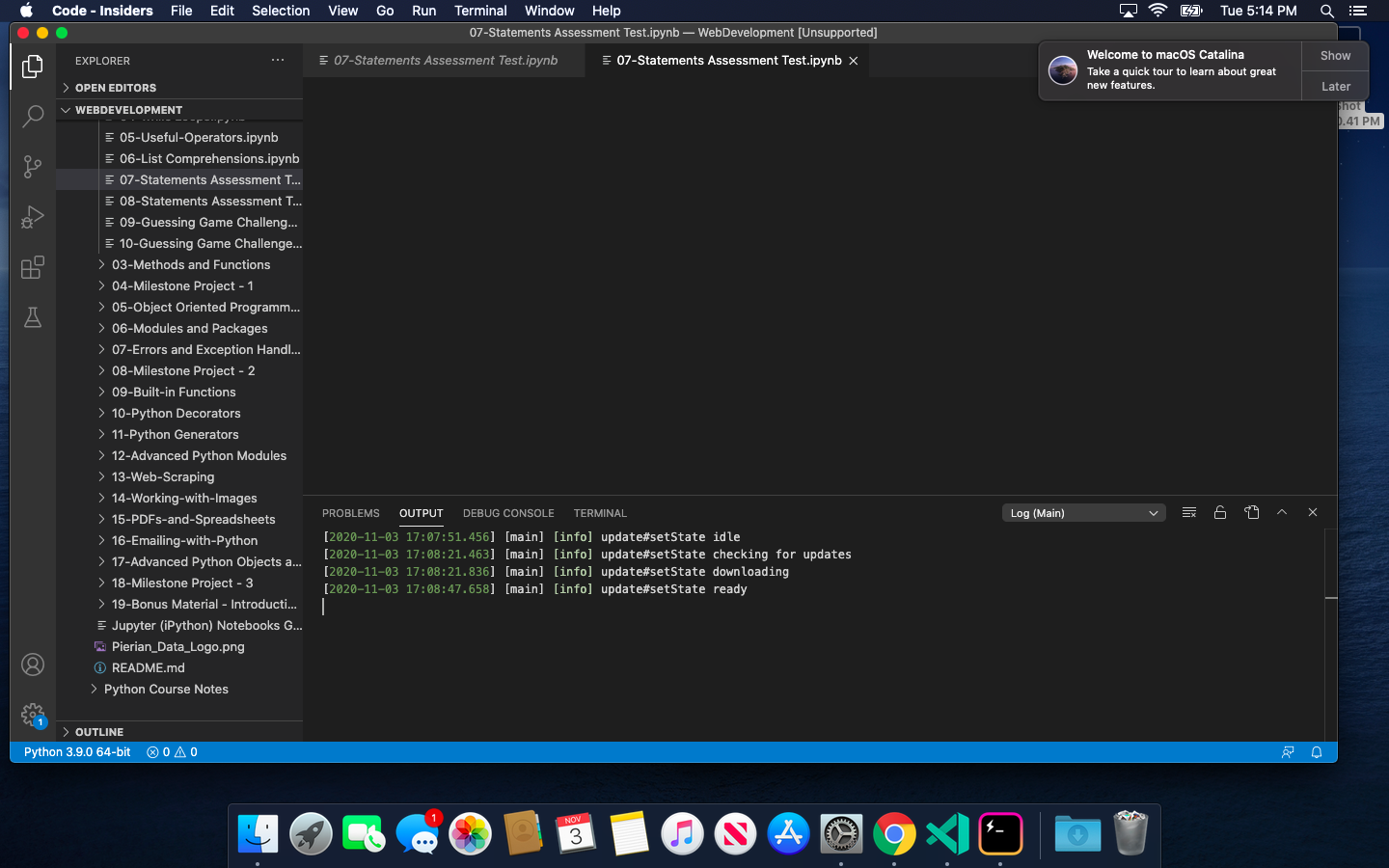 "Python: Create new blank Juypter notebook" shows a blank editor · Issue #500 · microsoft/vscode ...