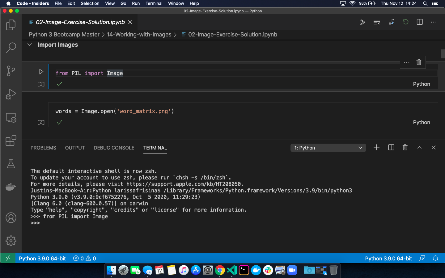 Execution of cell being sent to terminal · Issue #1090 · microsoft ...