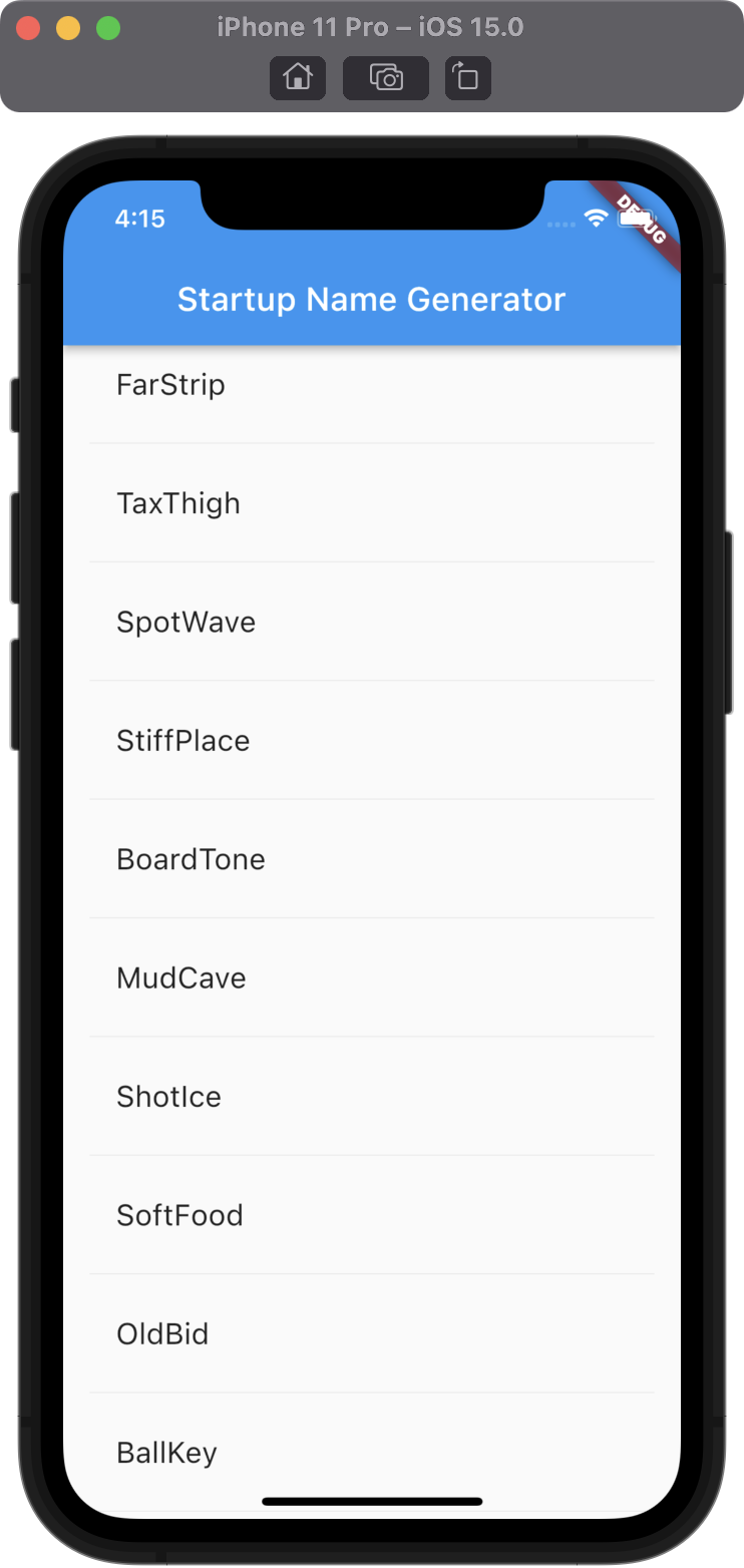 Github Tgt5248flutterstartupnamer Flutter Tutorial