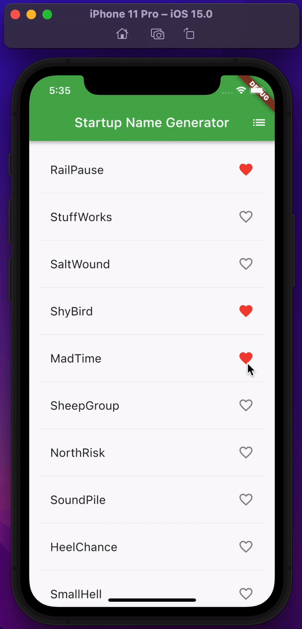 GitHub - tgt5248/Flutter_startup_namer: Flutter tutorial