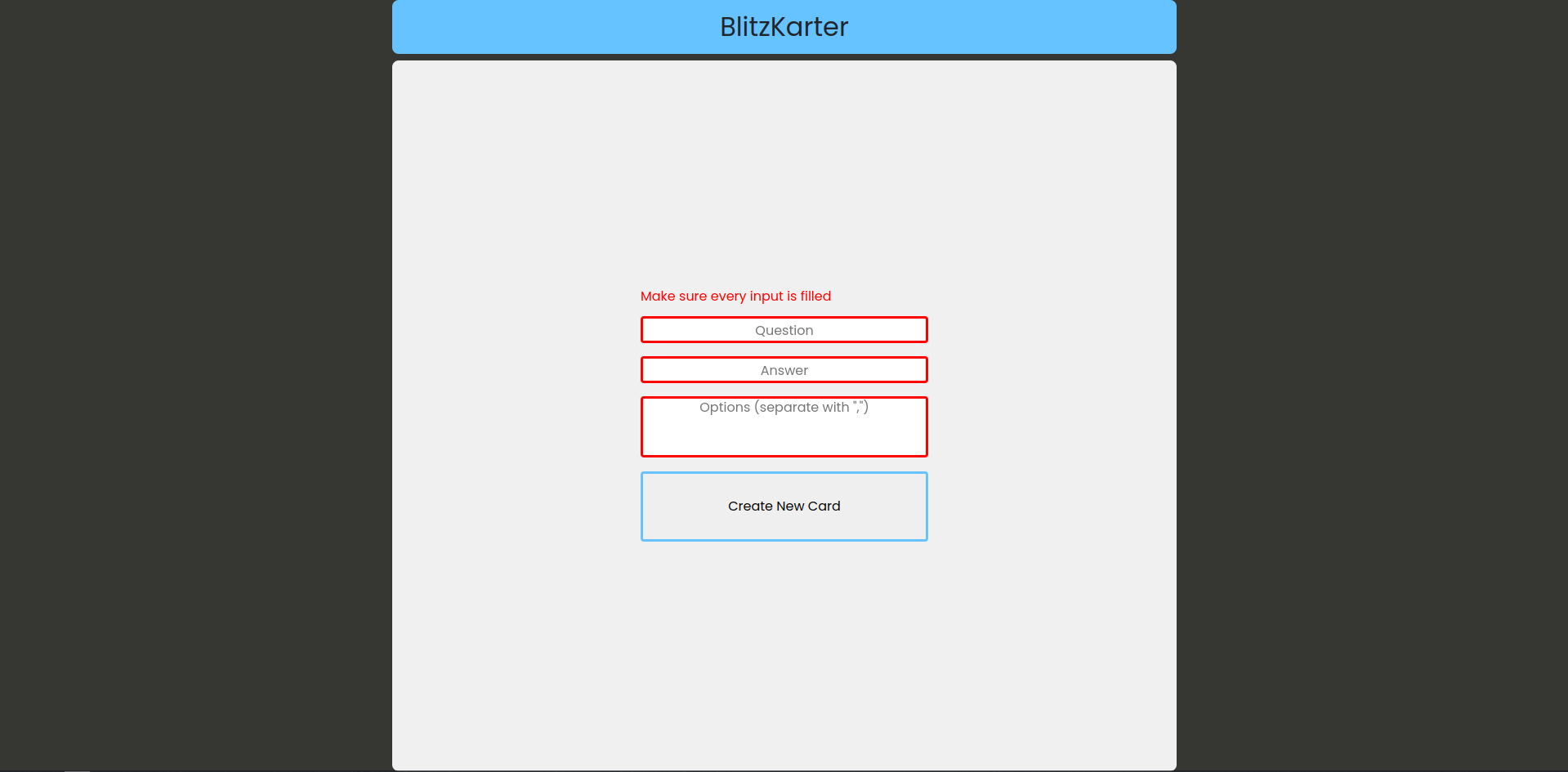 GitHub - alenbasar1/blitzkarter