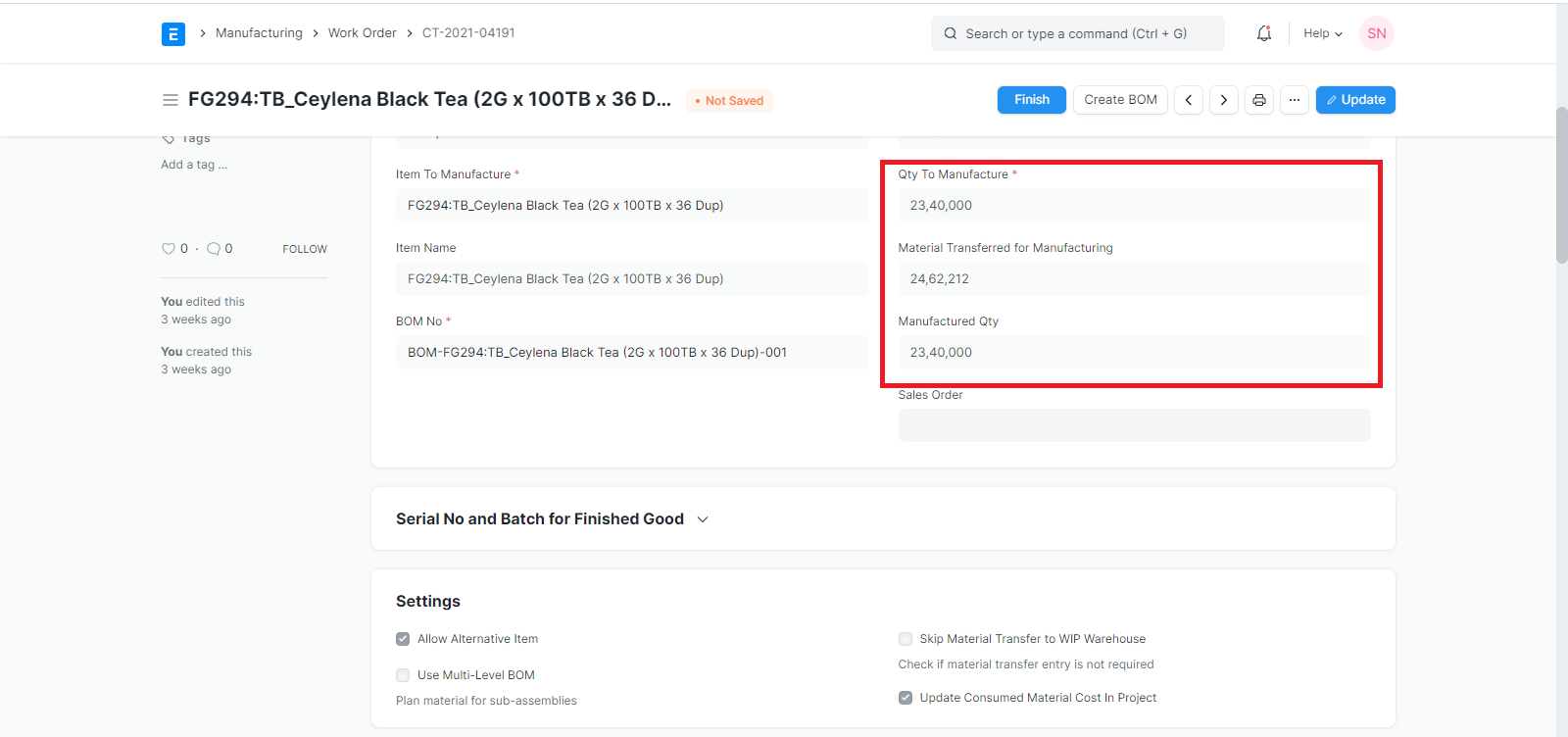 Production Plan Status Showing "Completed" but Work orders are Still ...