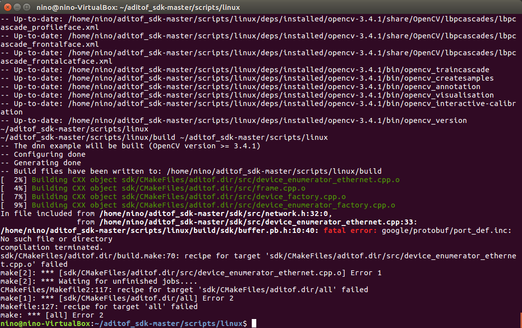 execute the Setup.sh scripts to proceed Linux setup fails · Issue #303 · analogdevicesinc/aditof ...