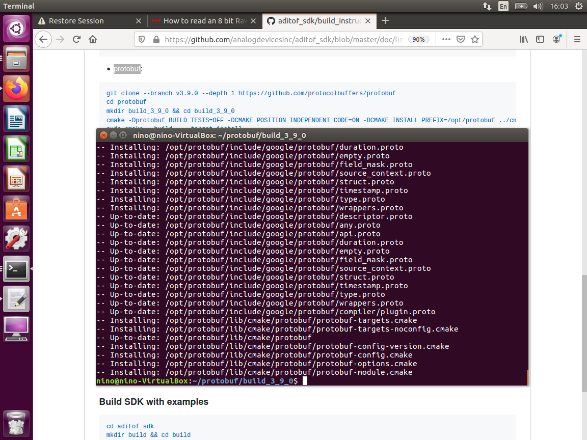 execute the Setup.sh scripts to proceed Linux setup fails · Issue #303 · analogdevicesinc/aditof ...