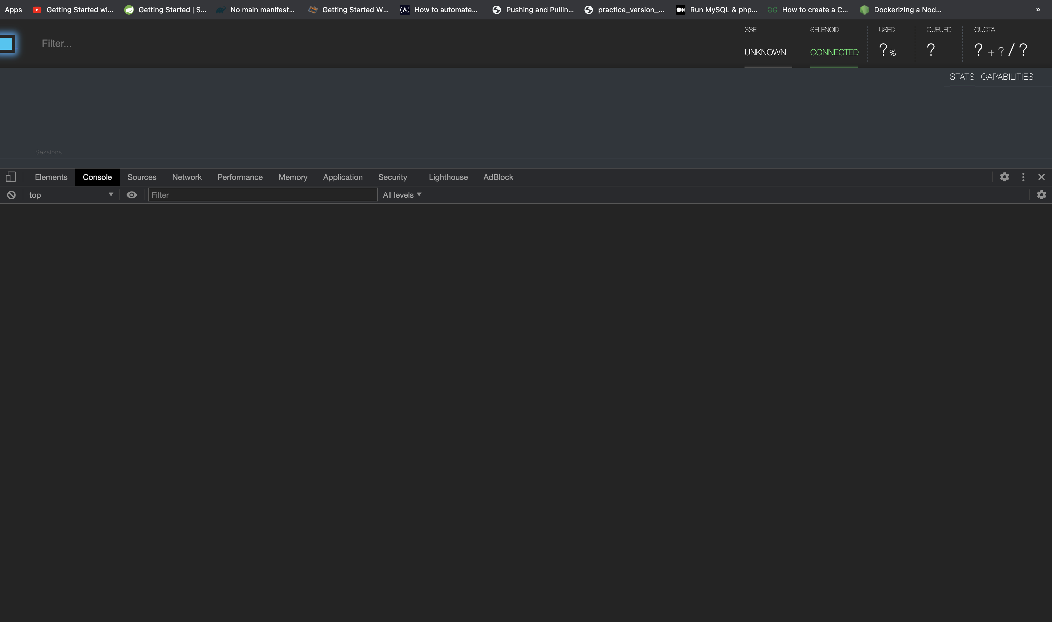 events not connected regularly in selenoid UI · Issue #412 · aerokube/selenoid-ui · GitHub