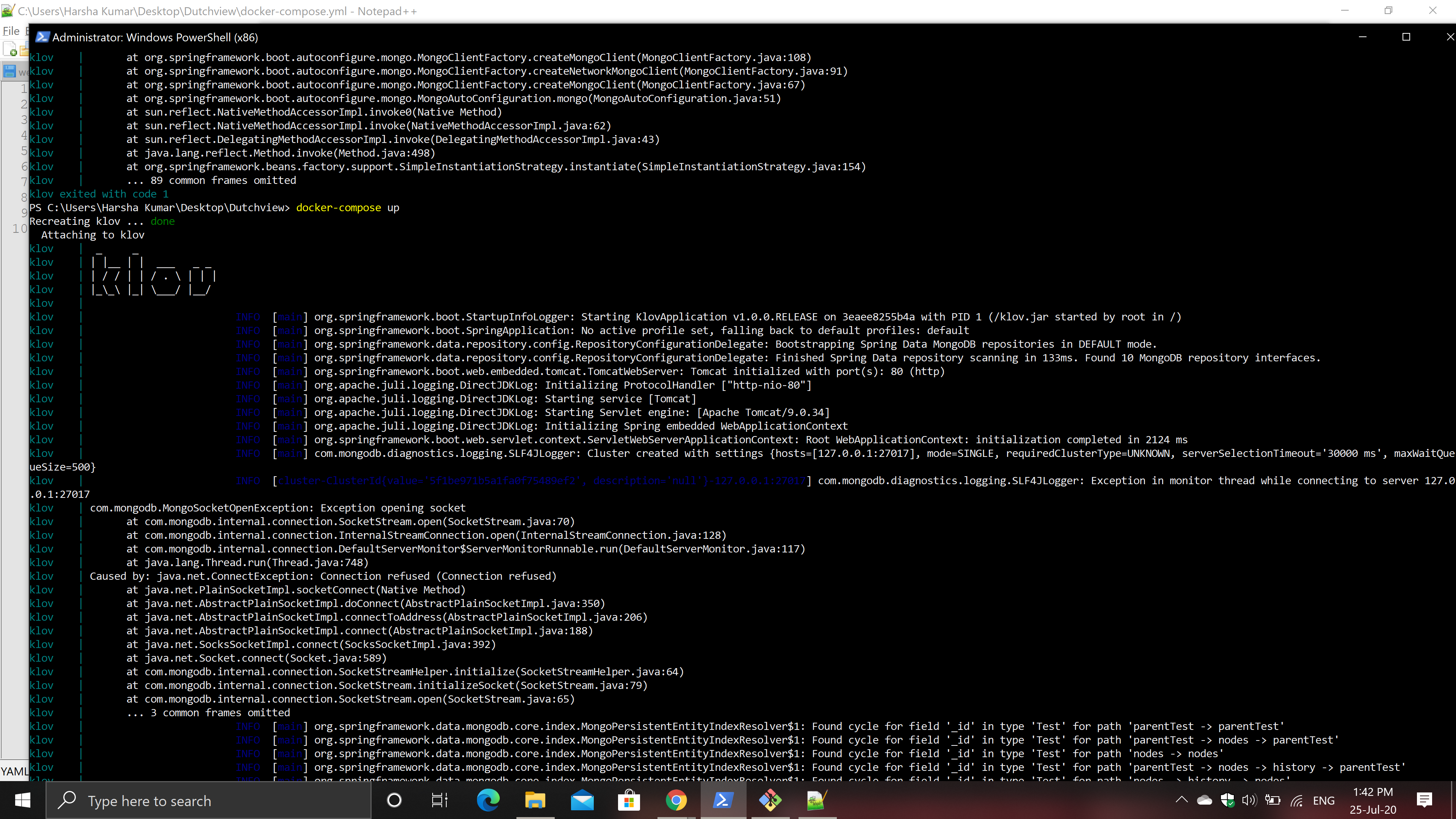 Klov app is not launching in the new docker build · Issue #60 · extent-framework/klov · GitHub