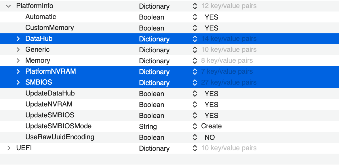 Platform macPro7.1 with Custom memory activated · Issue #86 · ic005k/OCAuxiliaryTools · GitHub