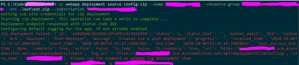 Webapp Az Webapp Deployment Error · Issue 15427 · Azure Azure Cli · Github