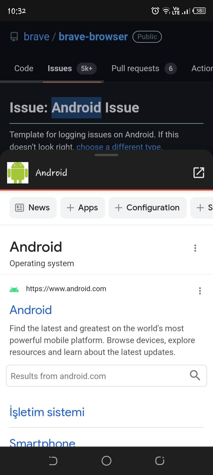 Touch to search isn't using dark mode · Issue #25199 · brave/brave-browser · GitHub