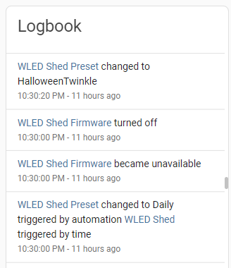 Selecting a preset for WLED when a Playlist is loaded is no longer unloading the Playlist ...