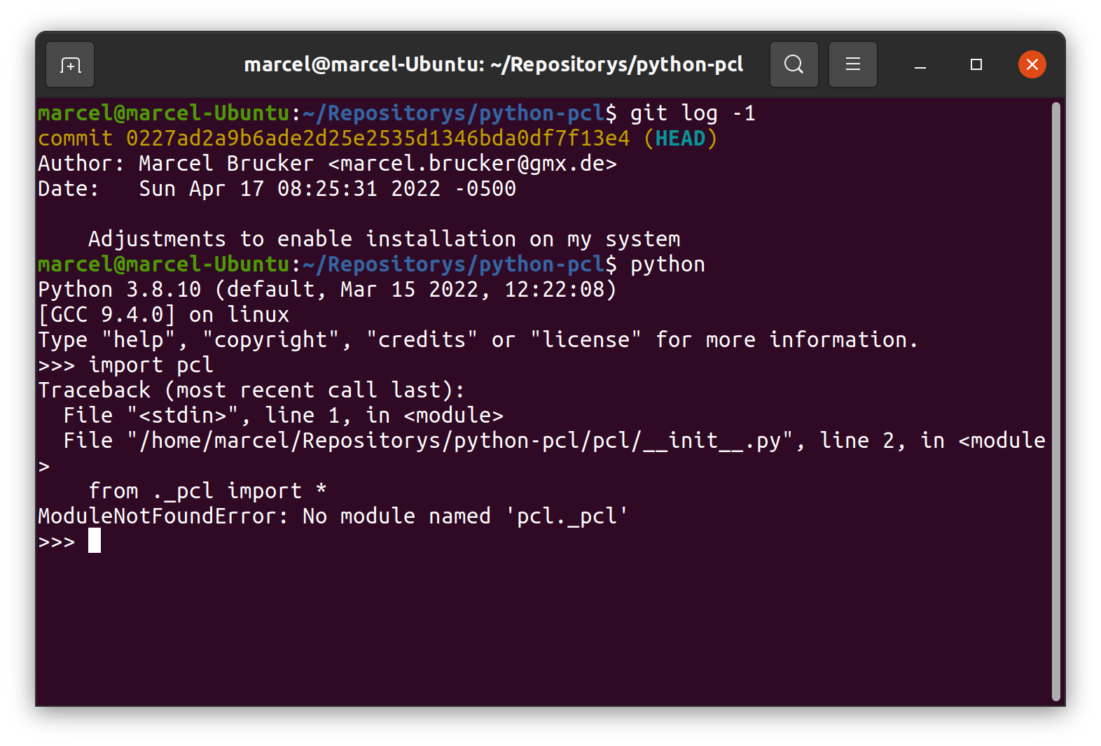 Installation For PCL 1 10 0 Python3 8 venv On Ubuntu 20 04 By installation-for-pcl-1-10-0-python3-8-venv-on-ubuntu-20-04-by