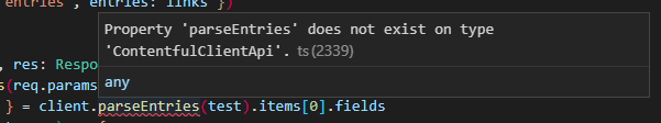 types for method getEntries does not exist (typescript) · Issue #293 · contentful/contentful.js ...