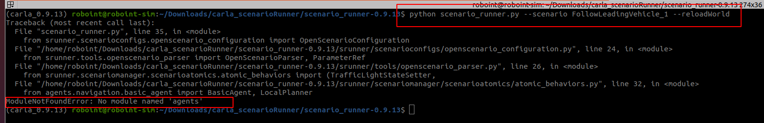ModuleNotFoundError: No module named 'agents' · Issue #896 · carla-simulator/scenario_runner ...