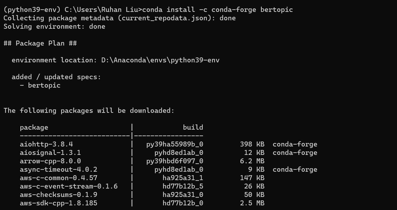 ERROR: Could not build wheels for hdbscan, which is required to install pyproject.toml-based ...