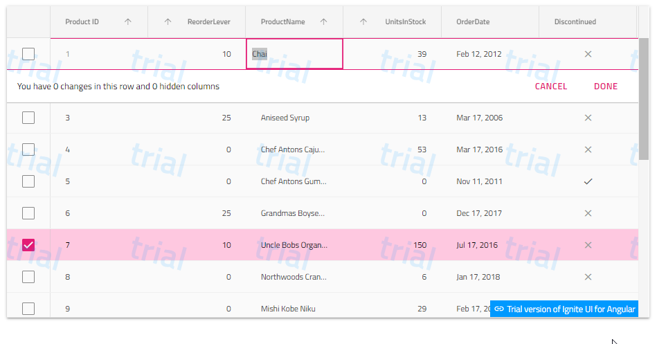 Keeping focus on selected row on sorting · Issue #12952 · IgniteUI/igniteui-angular · GitHub