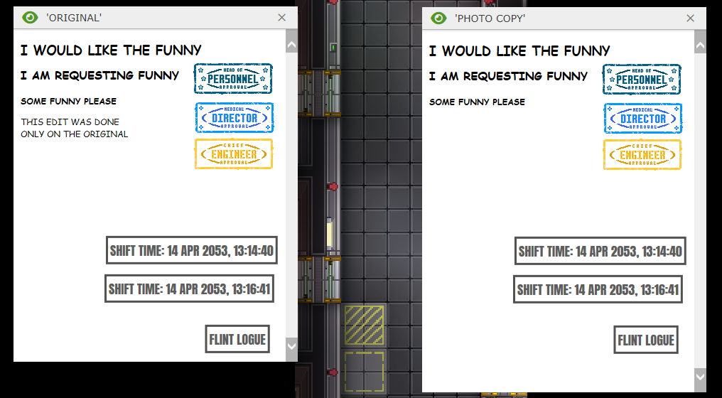 RUBBER STAMPS TRANSCEND THE PHOTO COPY TIME SPACE · Issue #13671 · goonstation/goonstation · GitHub