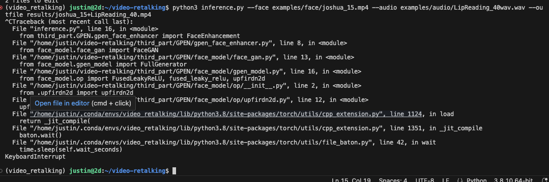 Infinite loop at 'from third_part.GPEN.gpen_face_enhancer import FaceEnhancement' line · Issue ...