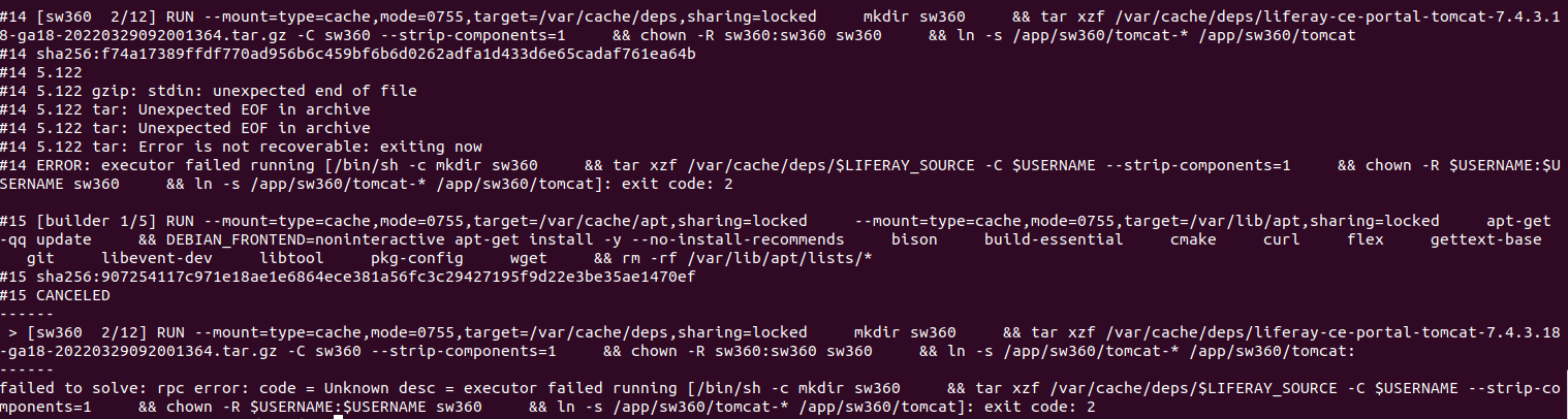 Docker build failing with slow download speed · Issue #1671 · eclipse-sw360/sw360 · GitHub