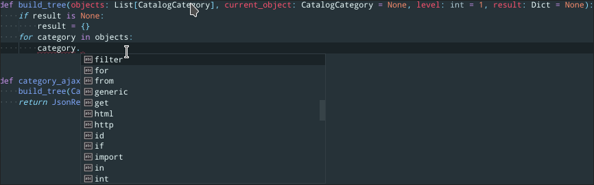 Pep 484 Type Hint For Arguments No Autocompletion List · Issue 1109 · Microsoft Python