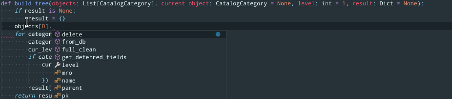 pep 484 type hint for arguments. No autocompletion list · Issue #1110 ...