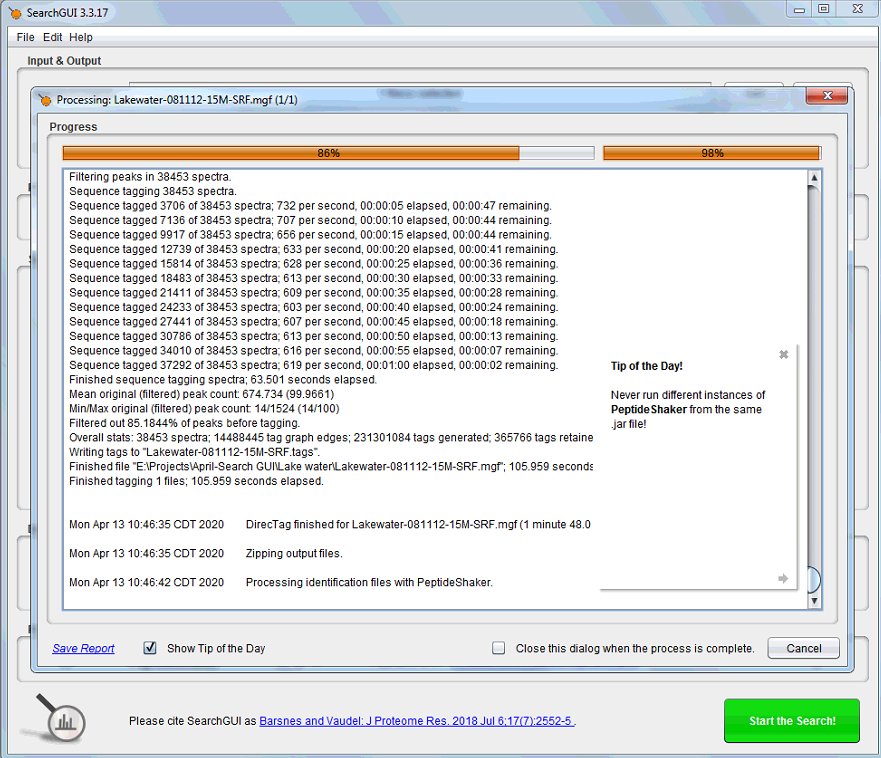 Peptide-Shaker errors · Issue #399 · compomics/peptide-shaker · GitHub