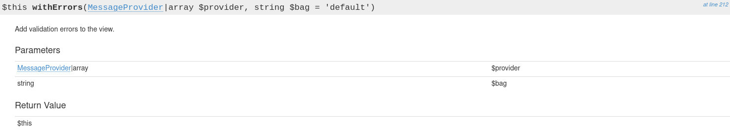 [BUG] Error message Not showing in componet if return view()->withErrors(['field'=>'cutom ...