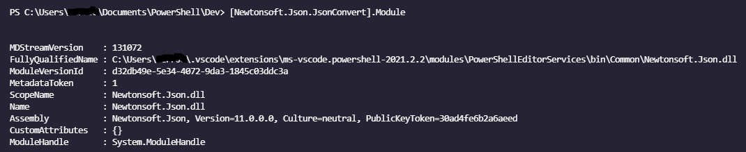 Get-PowerBIWorkspace : Attempted to access an element as a type incompatible with the array ...