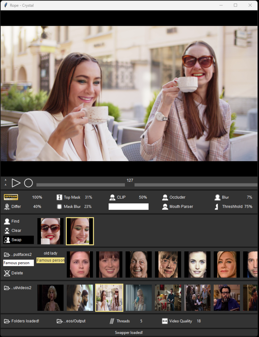 GitHub - Hillobar/Rope: GUI-focused roop