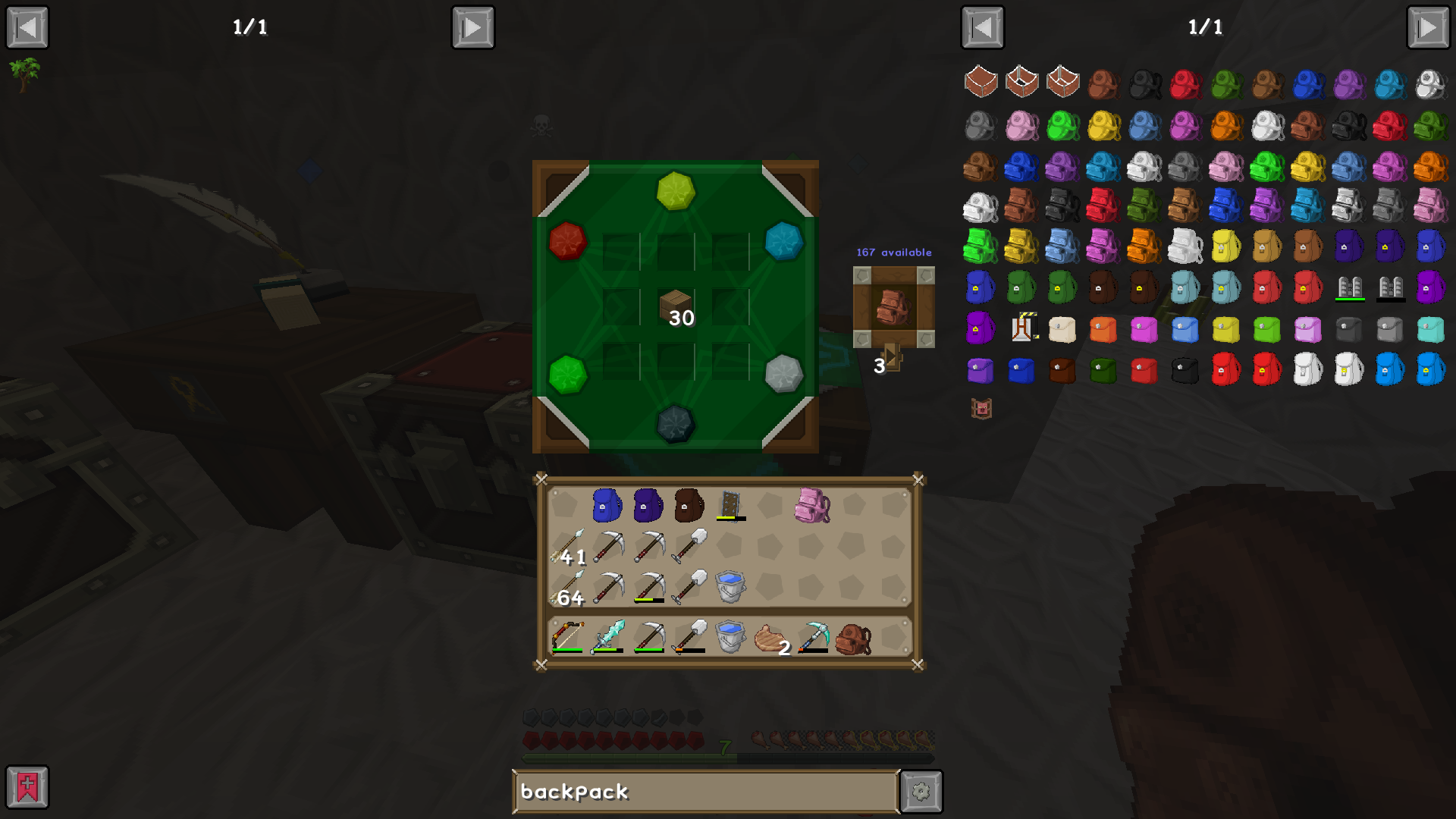 Some items allow you to convert them into a backpack with 0 slots in ...