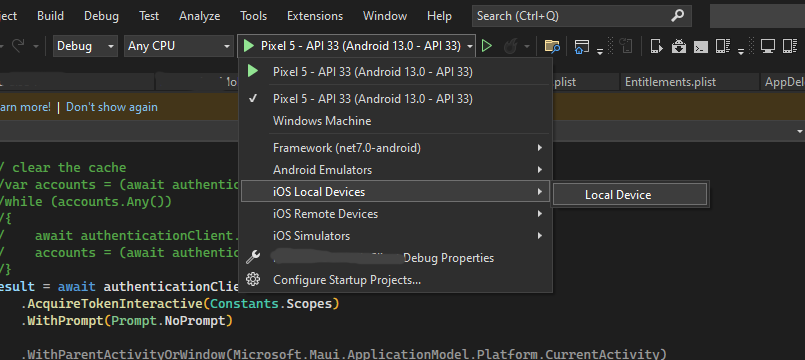 Can't build to local iOS device after updating MAUI workload with Hot Restart · Issue #14578 ...