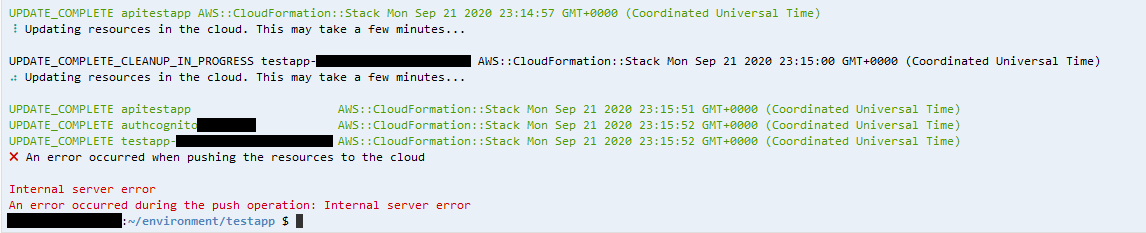 Push Error - Internal Server Error · Issue #5368 · aws-amplify/amplify-cli · GitHub