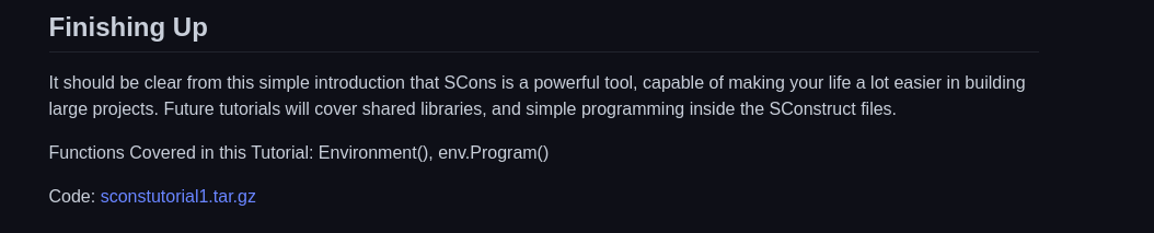 missing example code on SCons wiki · Issue #3990 · SCons/scons · GitHub