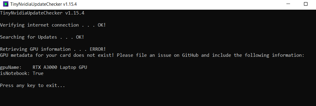 Retrieving GPU Information Error because networking issues · Issue #142 · ElPumpo ...