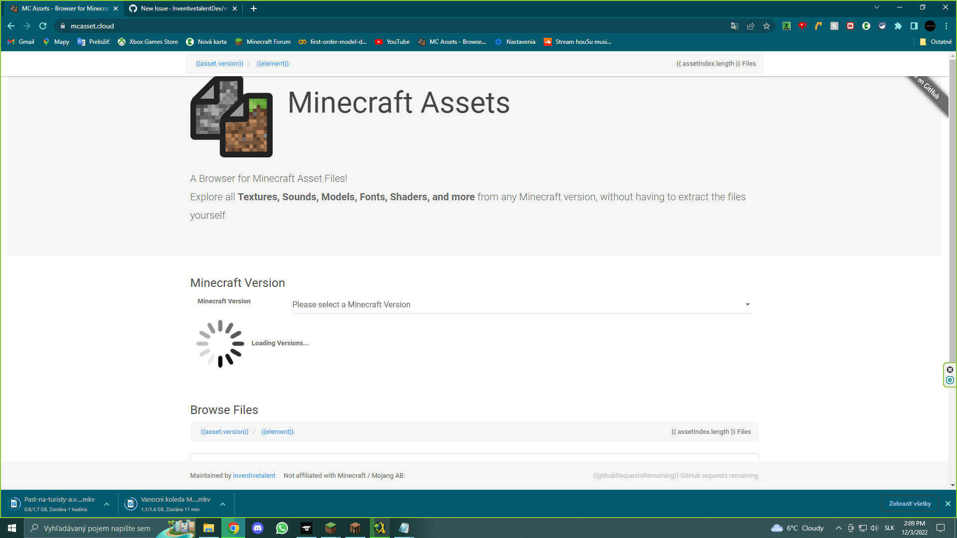 web page broken · Issue #73 · InventivetalentDev/mcasset.cloud · GitHub