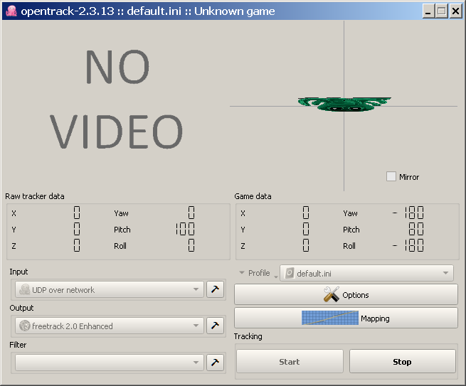 Selection for Pitch Max input 180 does not work · Issue #1251 · opentrack/opentrack · GitHub